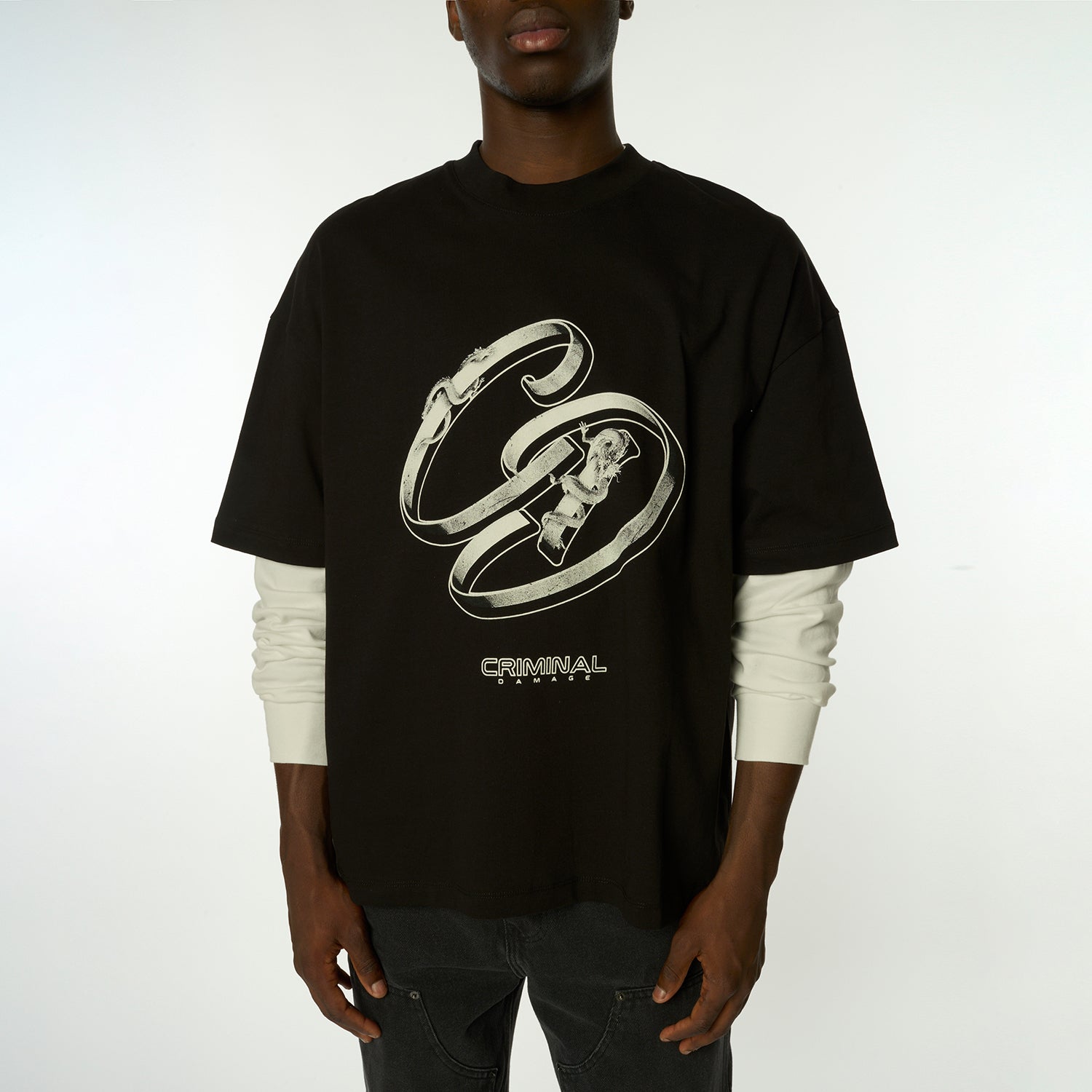 Criminal Damage | Boxy Fit Printed Logo T-Shirt – Criminal Damage Store